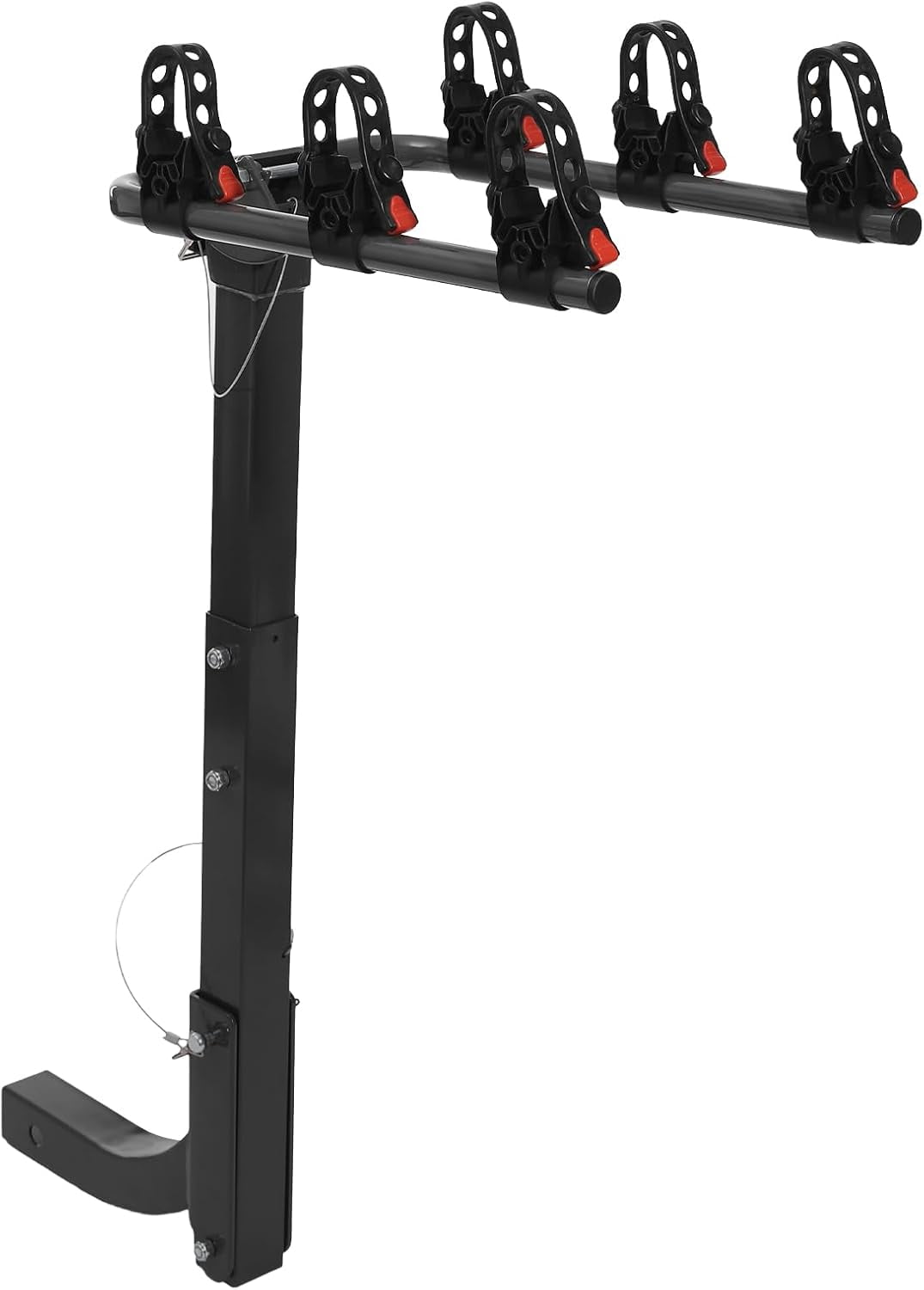 Car Bicycle Rack with 6 Plastic Rings and 2-Inch Hitch Receiver,Bike ...