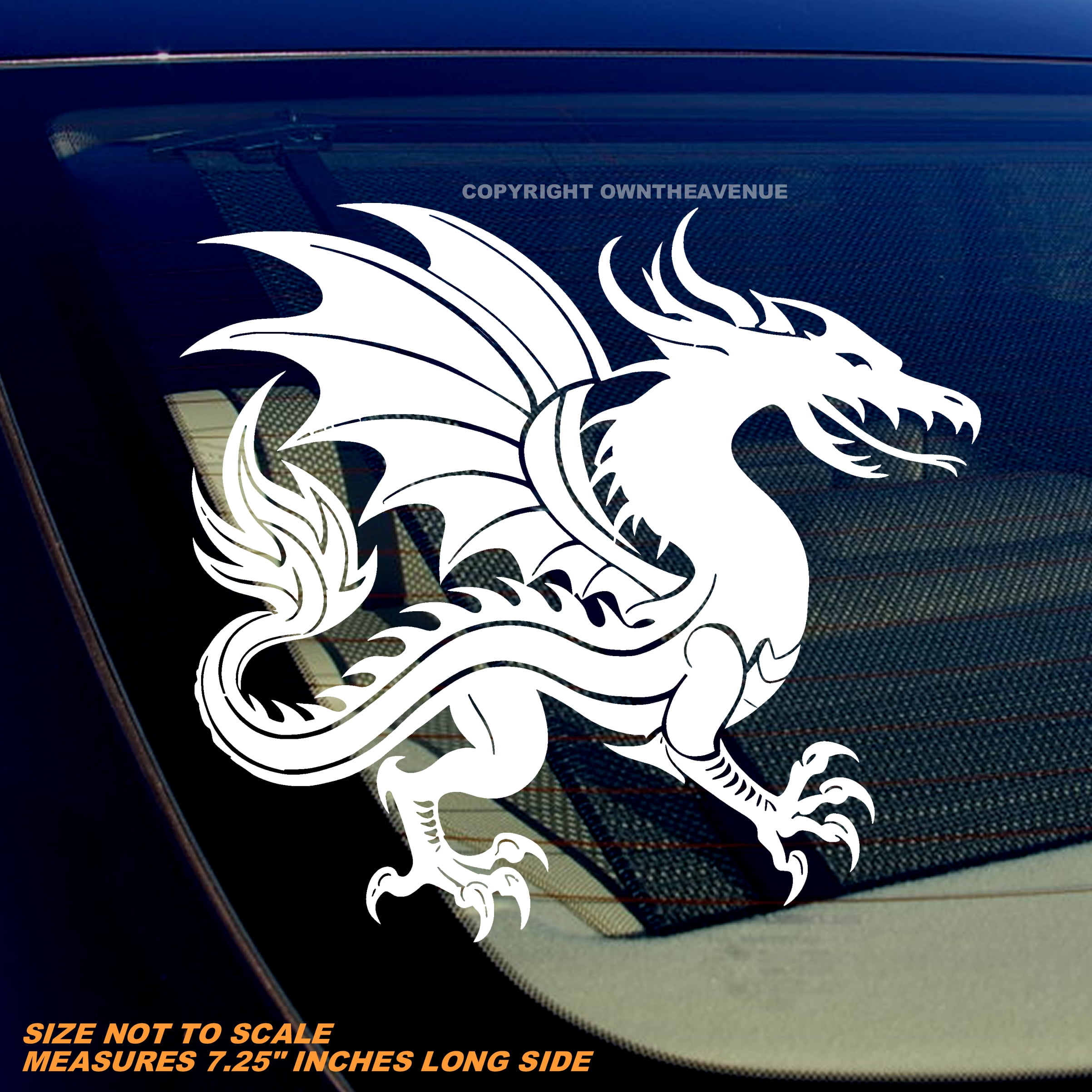 Car Bike Bumper Chinese Dragon Tattoo Style V01 JDM Nice Size Vinyl ...