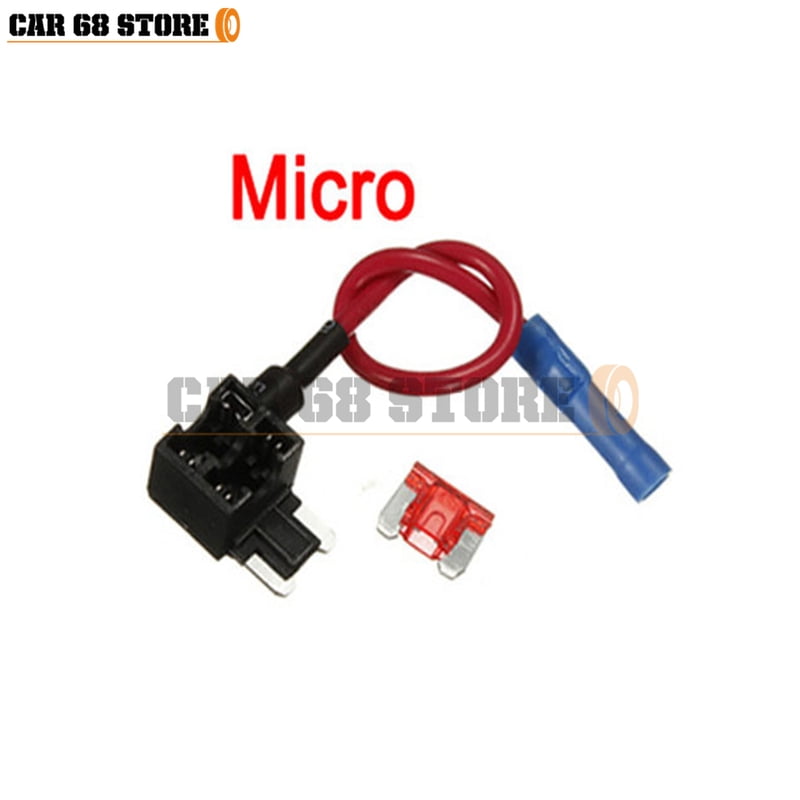 Car Blade Fuse Holder Add-a-circuit TAP Adapter Micro Mini Standard ATM ...
