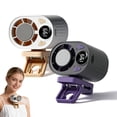 Car Bladeless Cooling Fan, Hands-Free Personal Fan with Quiet Motor ...