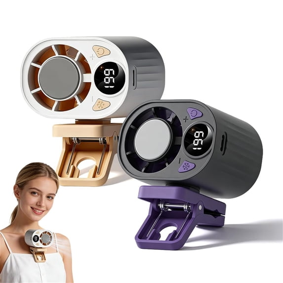 Car Bladeless Cooling Fan, Hands-Free Personal Fan with Quiet Motor ...