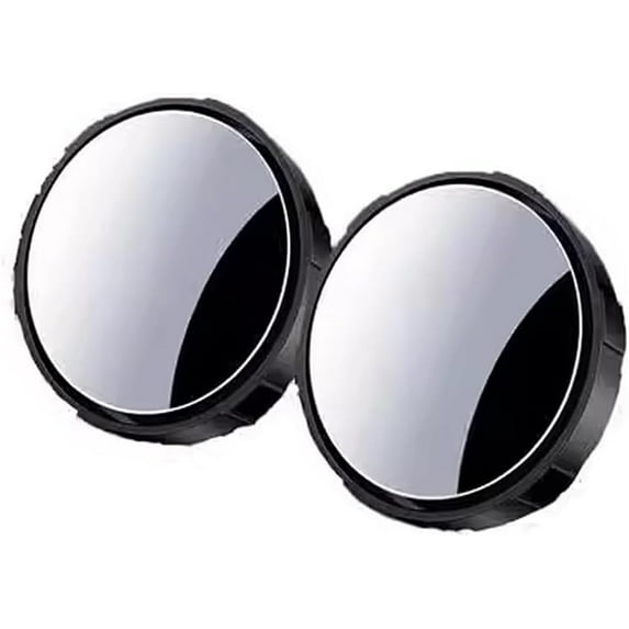 Car Blind Spot Mirror，2pc suction cup style round high-definition glass ...