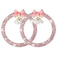 Car Bling Rhinestone Engine Start Ring Decals, 2pcs Car Push Start ...