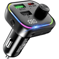 FM Transmitter Bluetooth with USB C Charger & Hands-Free Calling, Bass ...