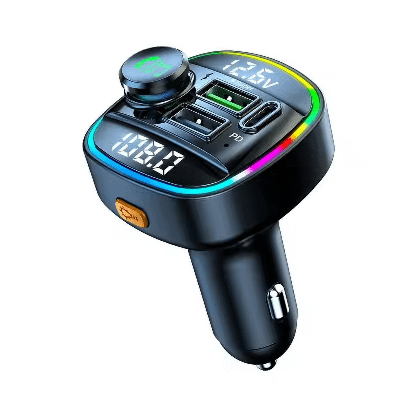 Car Bluetooth 5.3FM transmitter, 22.5W fast charging, QC3.0&PD20W ...