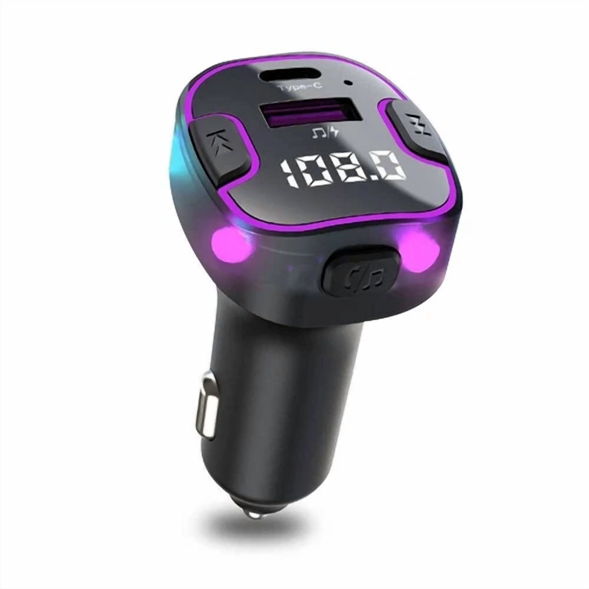 Car Bluetooth FM Radio Transmitter MP3 Wireless Adapter Hands-Free ...