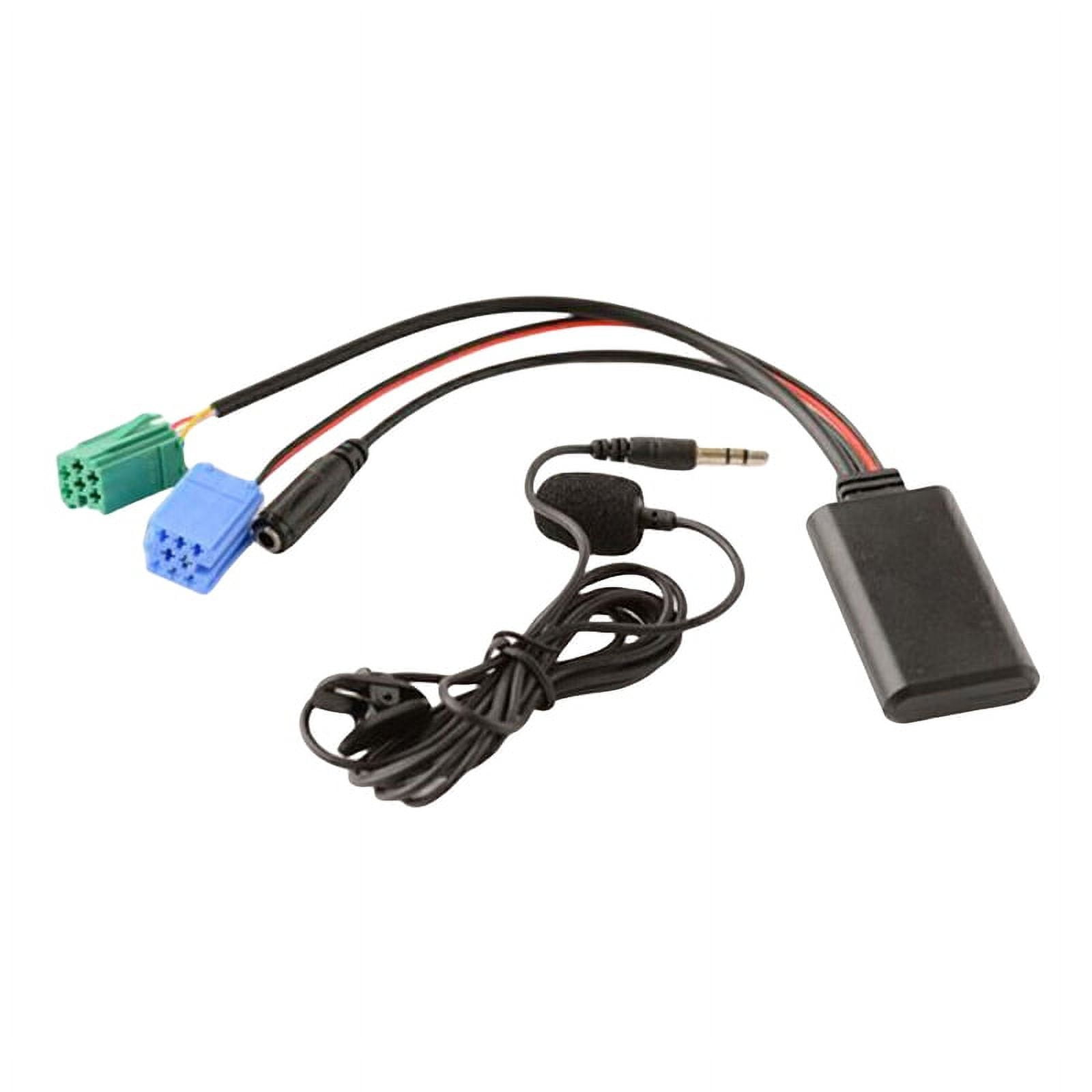 Car Bluetooth Module AUX Audio Cable Adapter MIC Handsfree MINI ISO ...