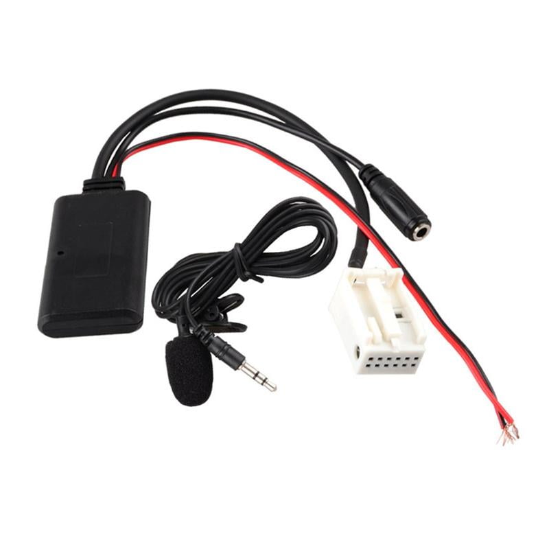 Car Bluetooth Module Handsfree 12Pin Connector Radio Stereo AUX Cable ...
