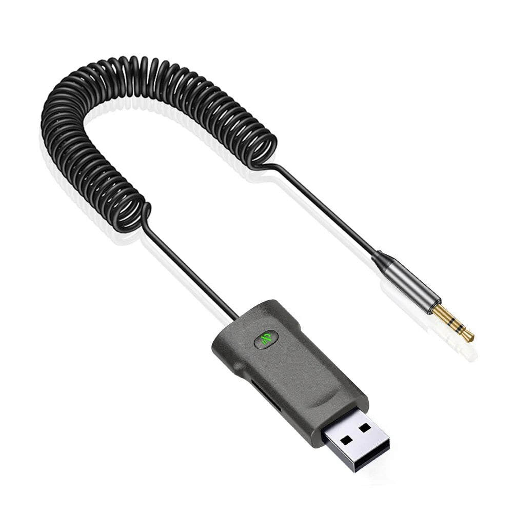 Car Bluetooth Receiver 5.0 Stereo Wireless USB Dongle to 3.5mm Jack AUX ...