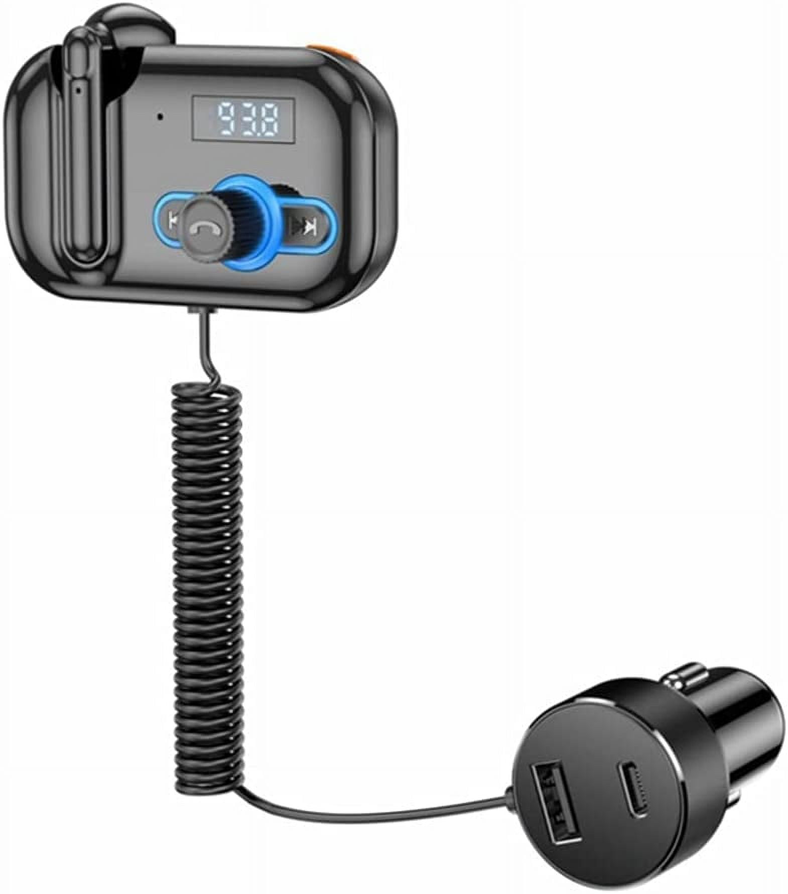 Car Bluetooth Receiver Transmitter, Bluetooth 5.0 AUX Bluetooth Adapter ...