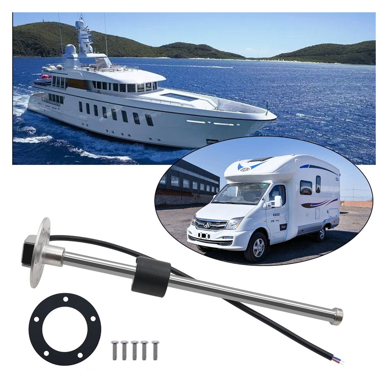 Car Boat Fuel Level Sensor For 0~190 Ohm Fuel Level Gauge Fuel Sending ...