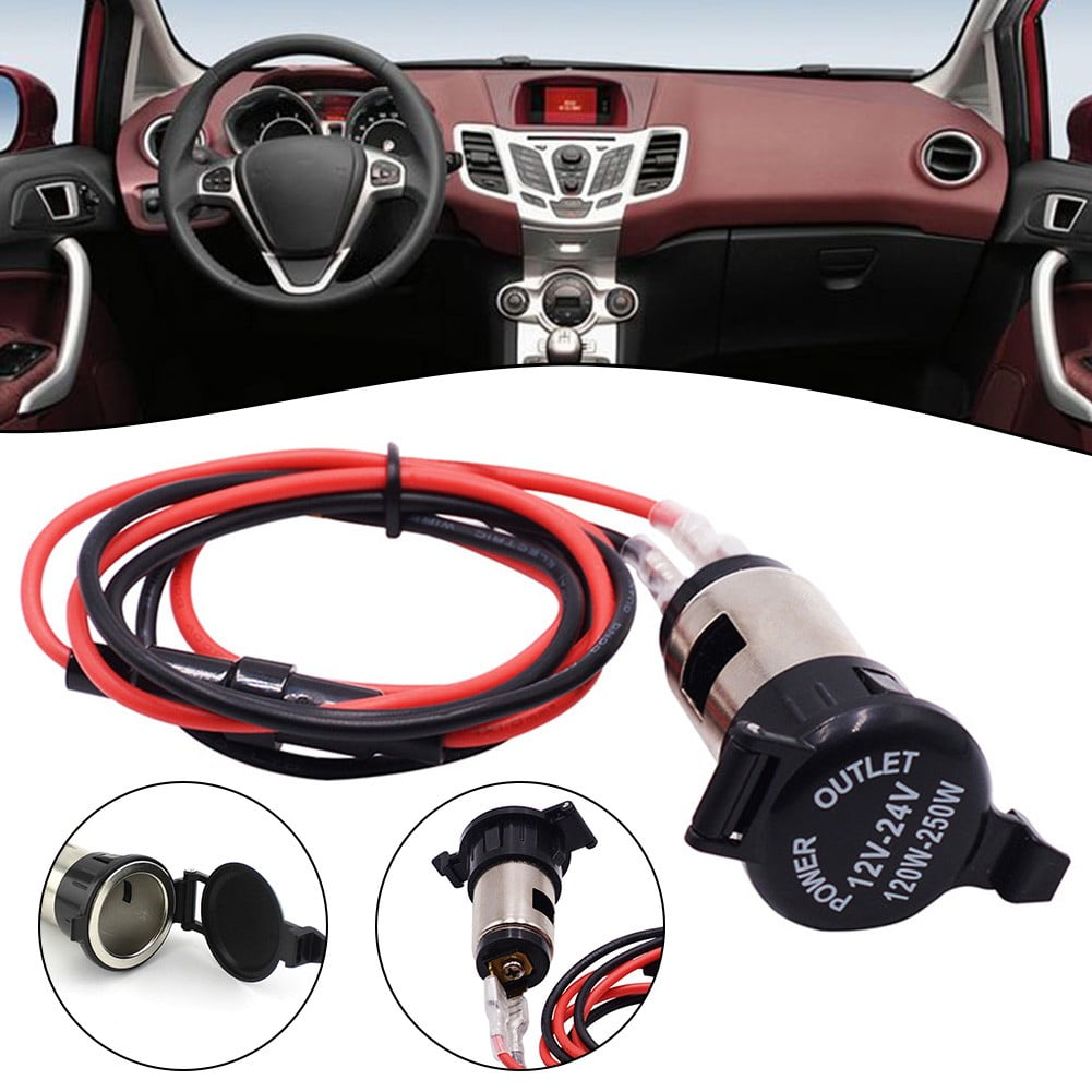 Car Boat Tractor Power Socket Outlet Plug Accessories+Line 12V ...