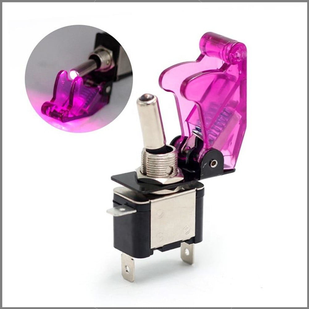 Car Boat Truck Led Toggle Switch With Safety Aircraft Flip Up Cover ...