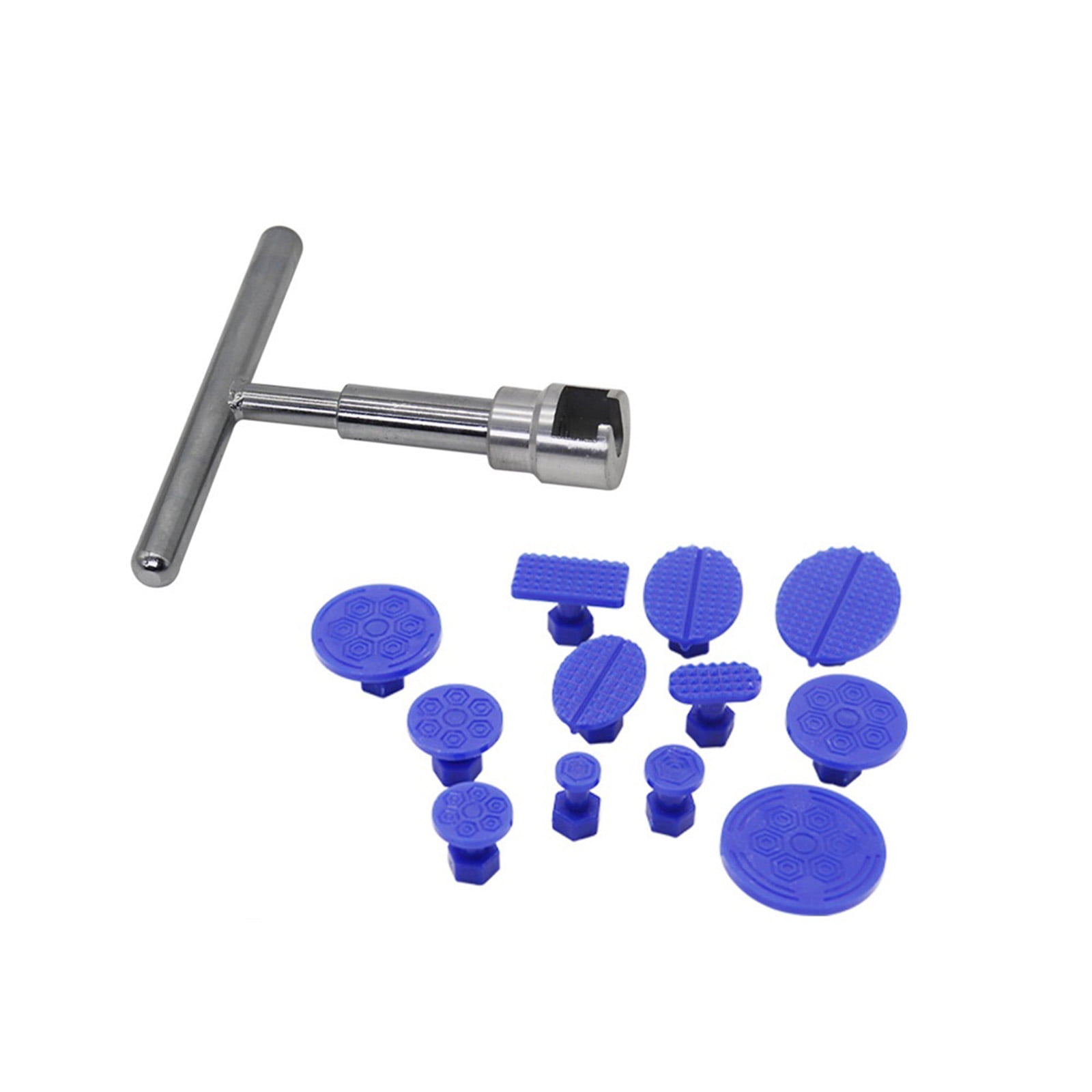 Car Body Dents Fixing Removal Tool Set T Handle And 12 Puller Pad ...