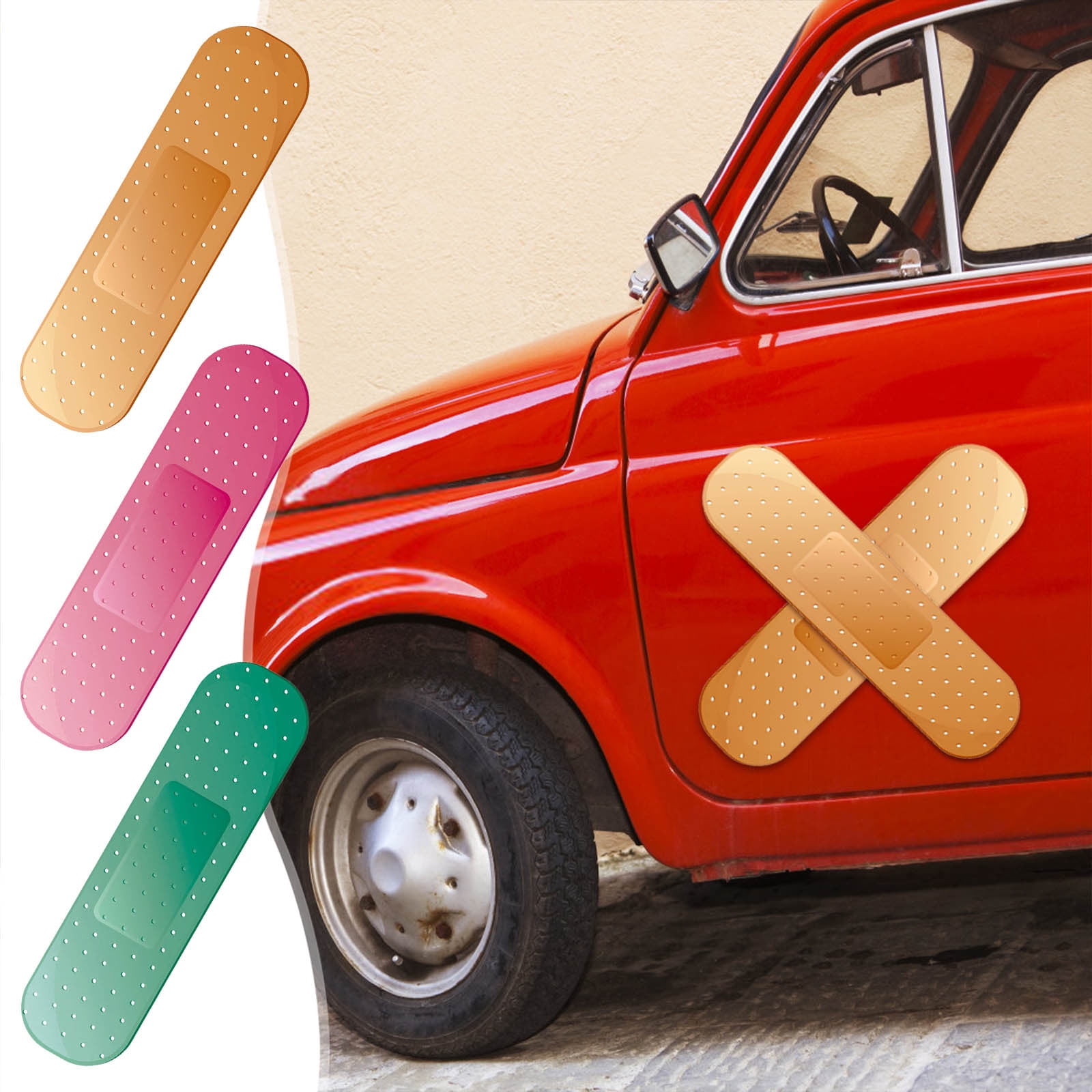Car Body Scratch Cover Bandage Stickers - Personalized First Aid Decals ...