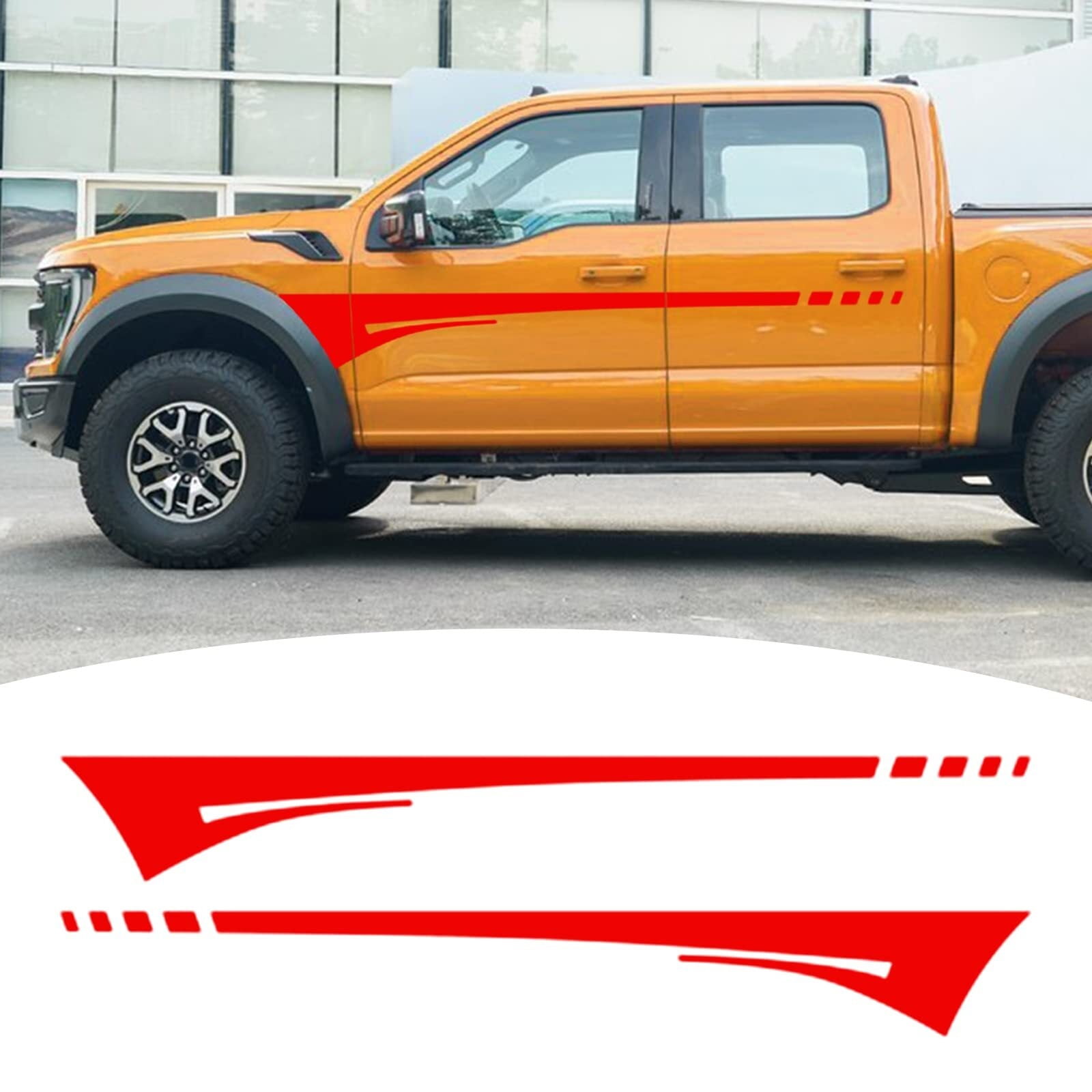 Car Body Side Door Stickers Vinyl Sports Racing Stripe Graphic Decals ...