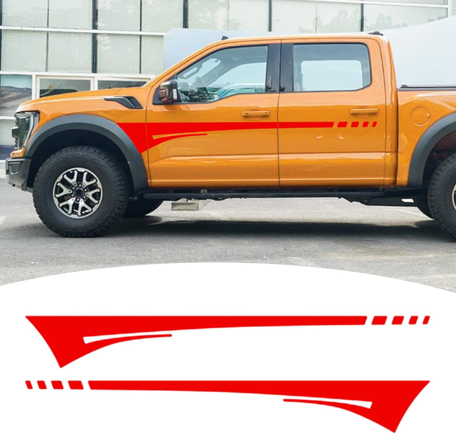 Car Body Side Door Stickers, Vinyl Sports Racing Stripe Graphic Decals ...