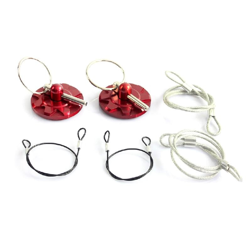Car Bonnet Aluminum Lock Latches Set Universals Engine Hood Pin Car ...