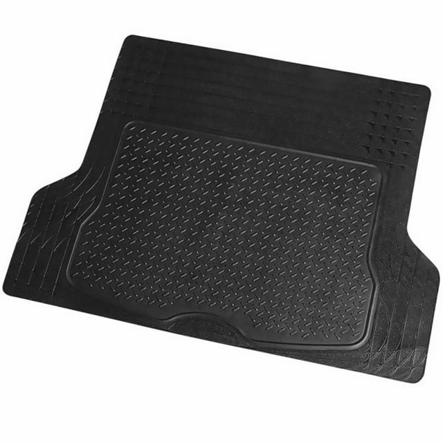 Foxnovo PVC Car Boot Liner Black Easy to Clean and Cuttable for Cars ...