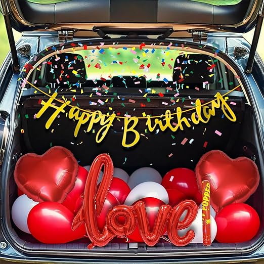 Car Boot Theme Birthday Decoration Items - 25 Pcs Birthday Decoration ...