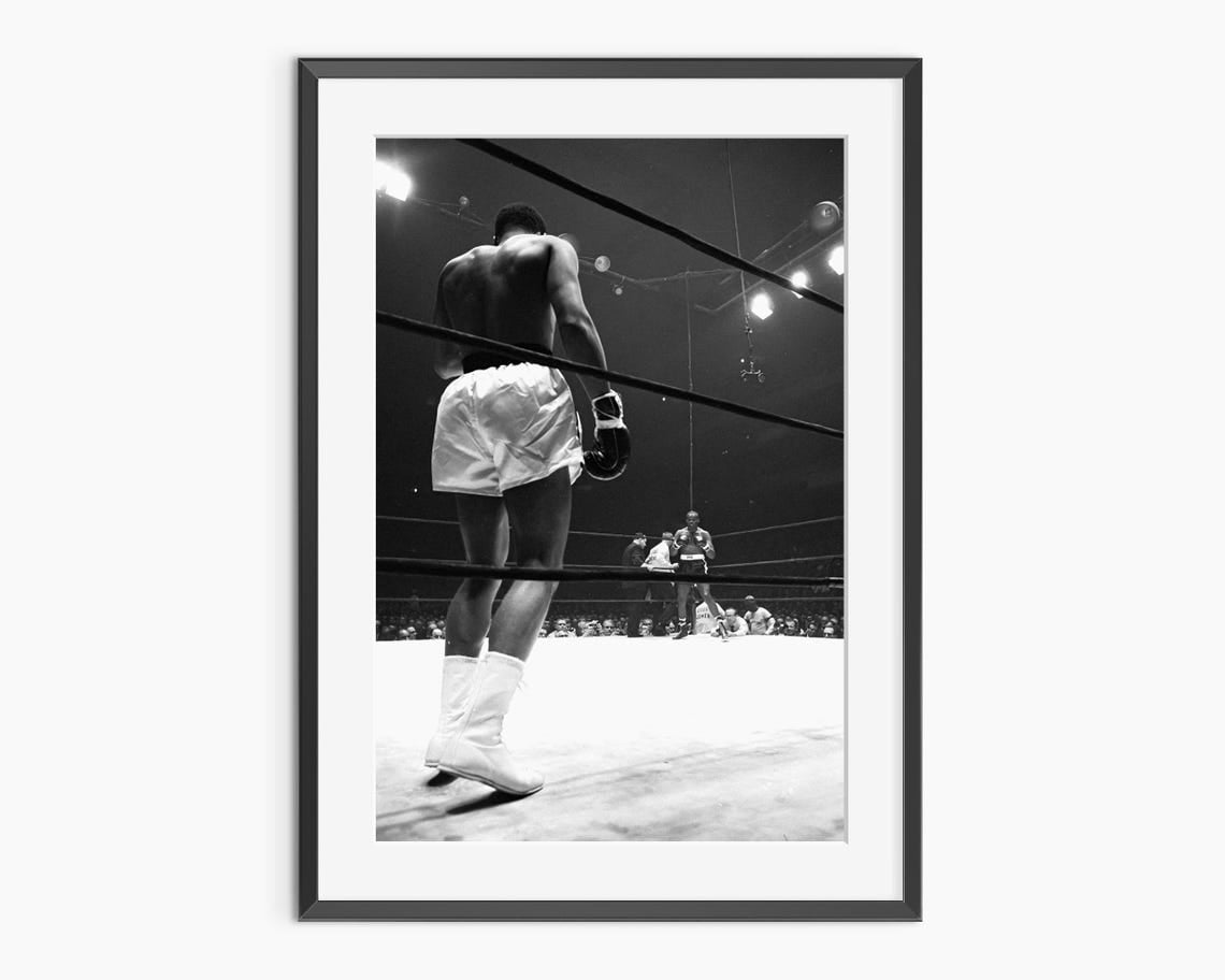Car Boxing Black and White Museum Quality Photography, Stretched Canvas ...