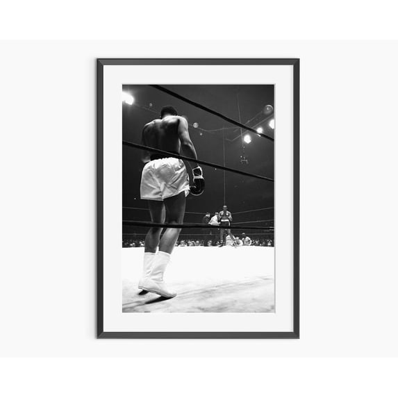 Car Boxing Black and White Museum Quality Photography, Stretched Canvas ...