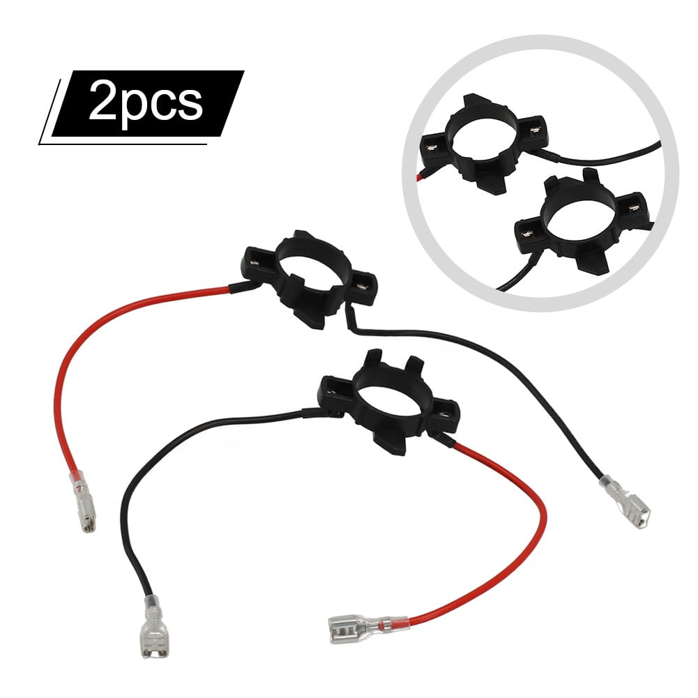 Car Bulb Holder Ground Wire H7 Adapters HID/LED Headlight Holder Socket ...