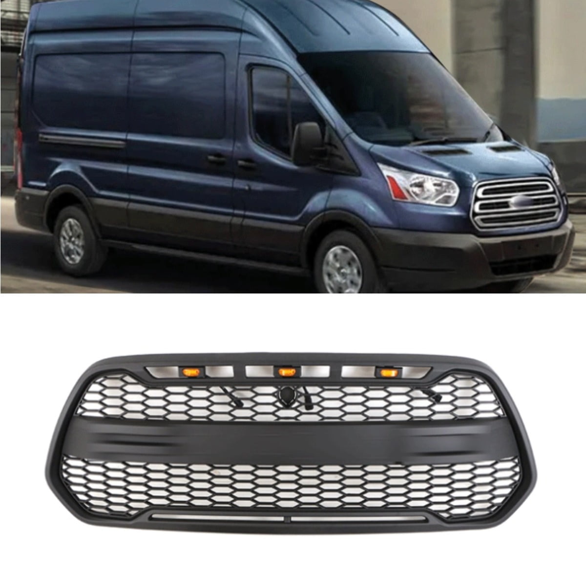 Car Bumper Grill Front Bumper Racing Grille Grill Body Kit For Ford ...