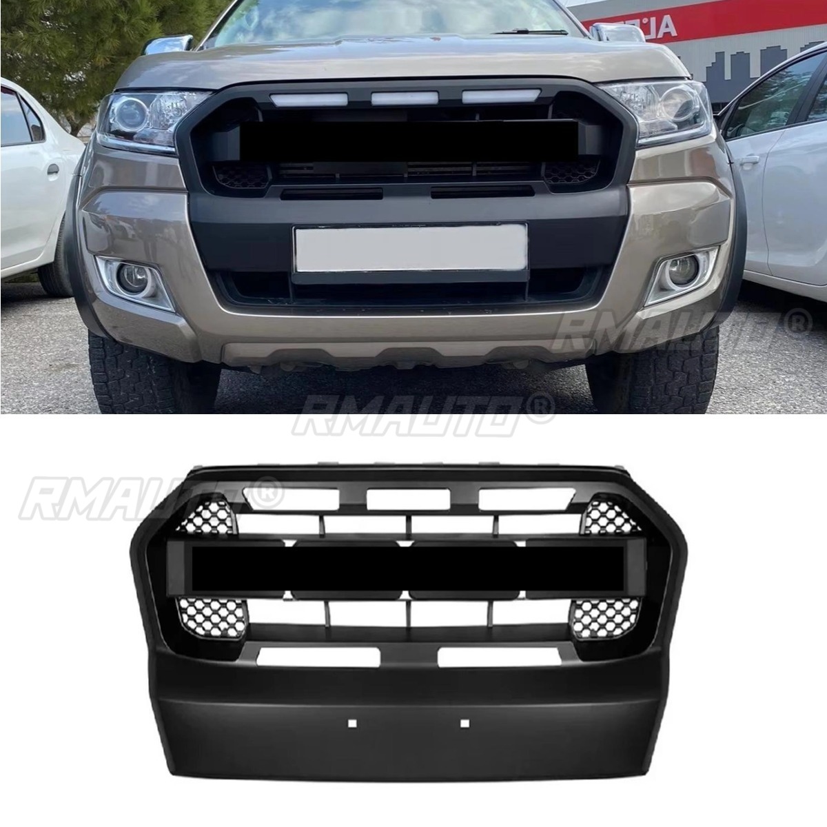 Car Bumper Grill LED Racing Grills Front Grille Body Kit LED Front ...