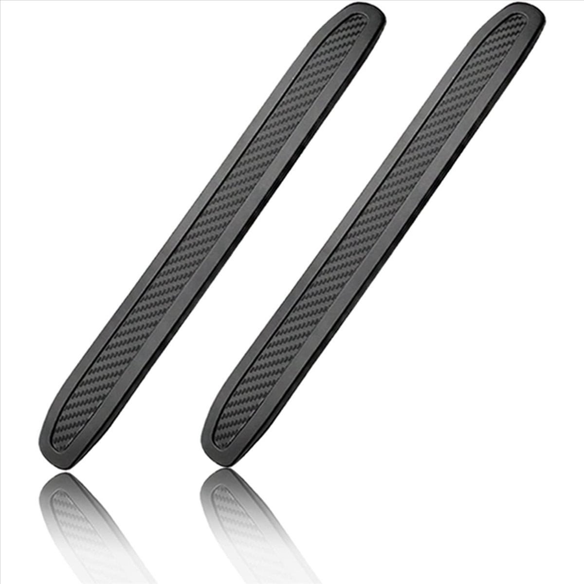 Car Bumper Protector Rubber Strips, Carbon Fibre Front and Rear Side ...