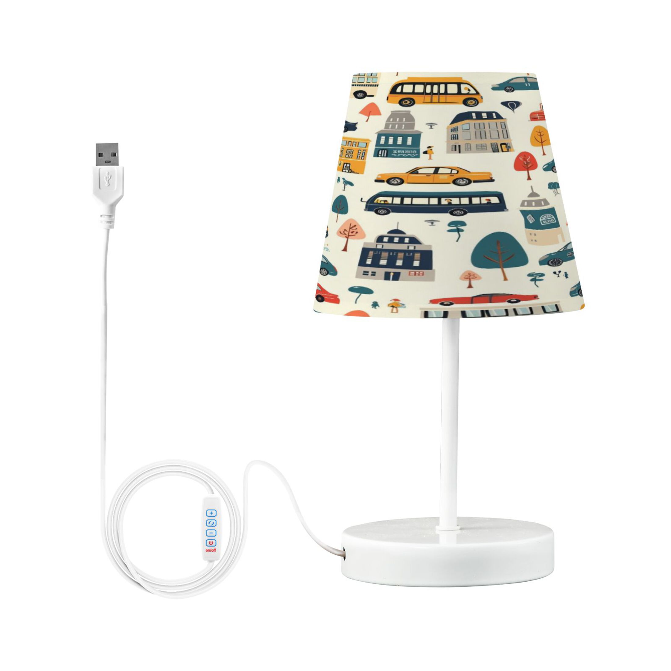 Car Bus Building Tree Desk Lamp LED Table Nightstand Lamps with 3 Color ...