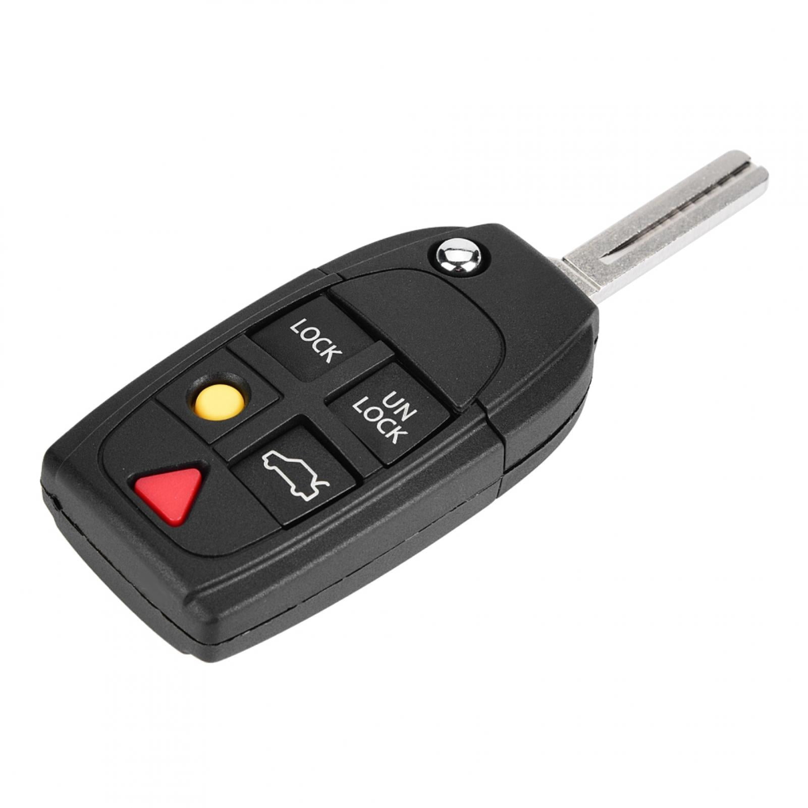 Car Button Remote Flip Key Shell Case for Volvo S60 S80 V70 XC70 XC90 ...
