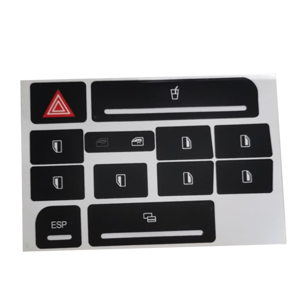 Car Button Repair Decal Sticker Black Vinyl For A4 B6 B7 Car Window ...