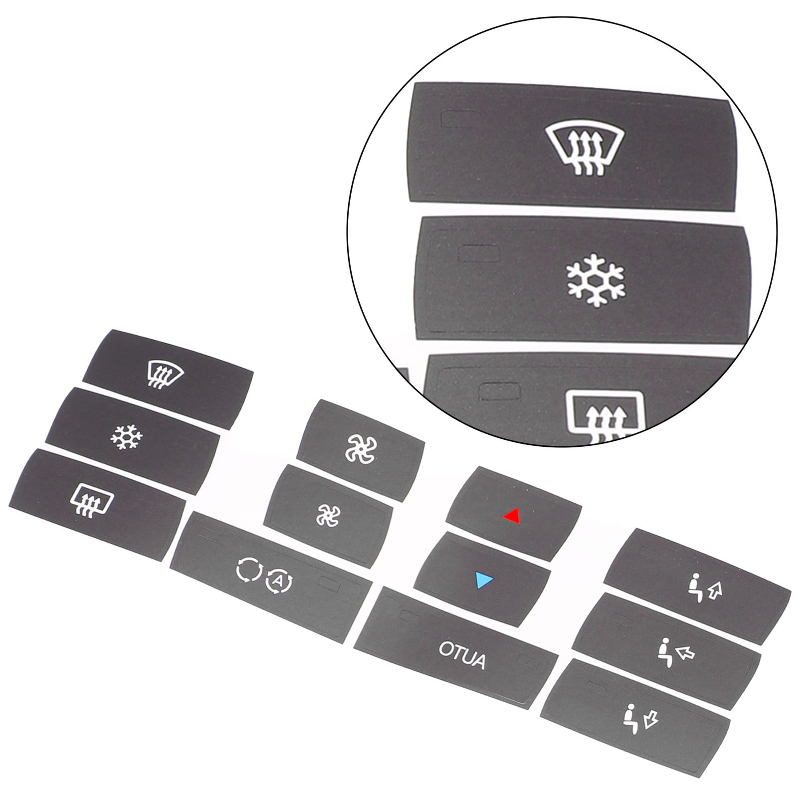 Car Button Repair Sticker Repair Sticker Car Climate Control Button ...