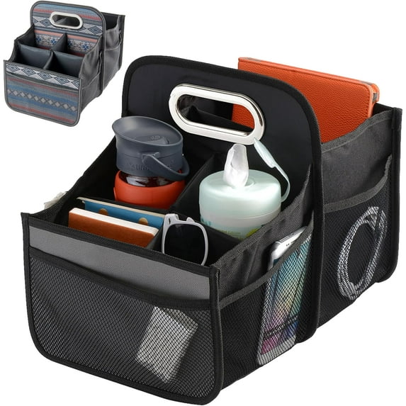 Car Caddy with Cup Holders - Front Seat Organizer for Drivers or Back ...