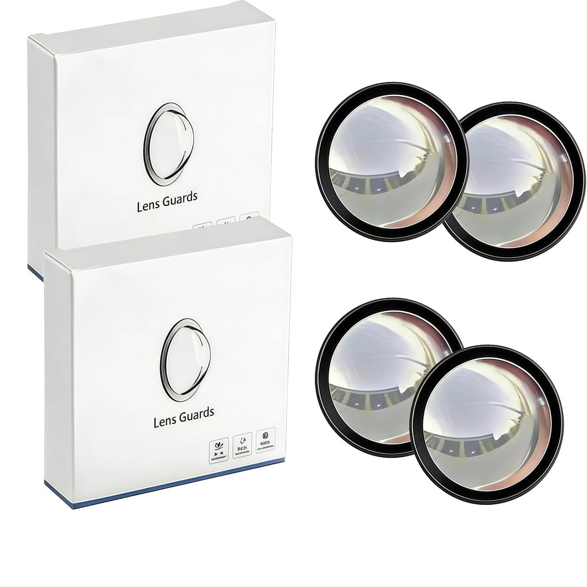 Car Camera Lens Protector, 2-Pack HD Clear Tempered Glass Cover ...