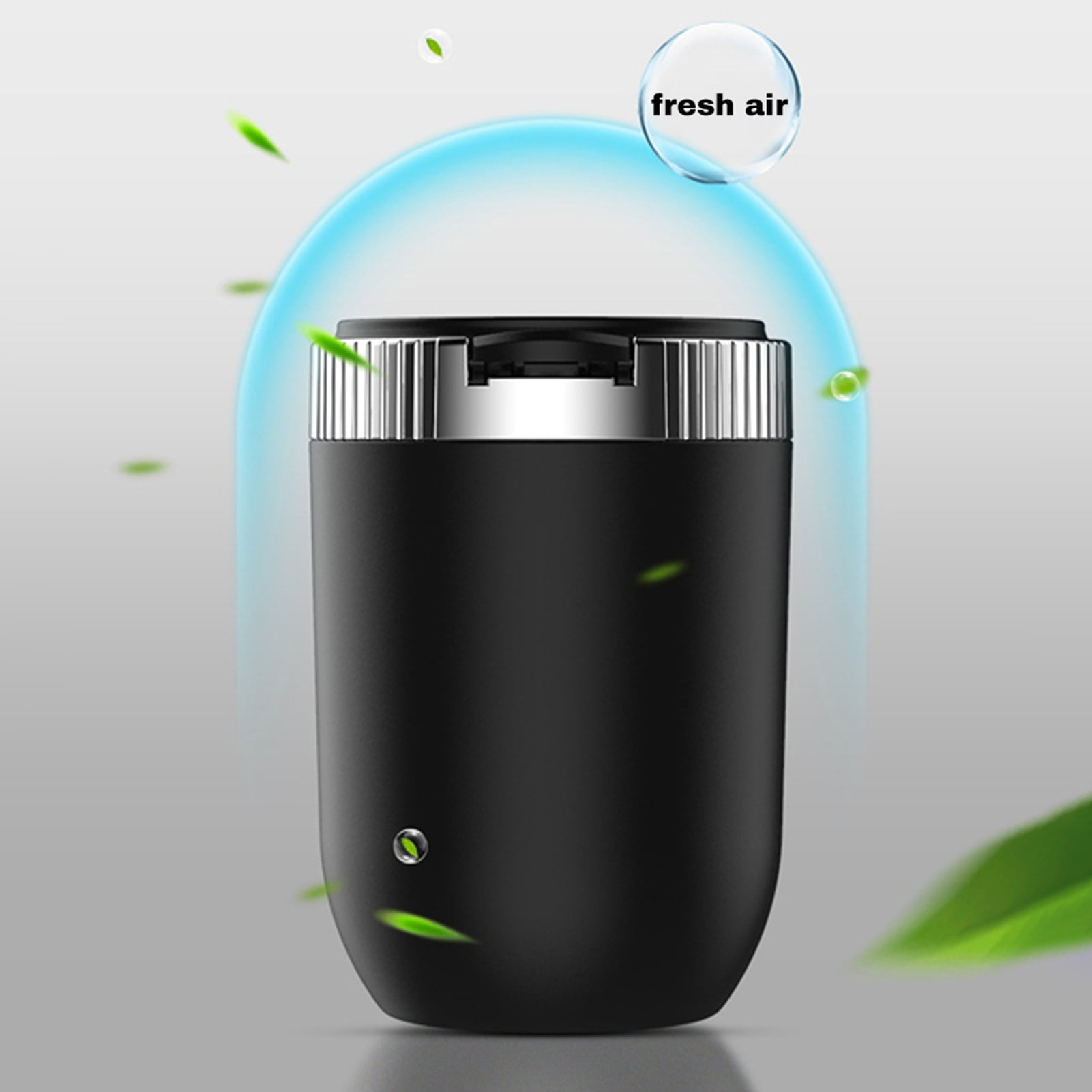 Car Car Ashtray With Lid Universal Car Interior Ashtray With LED Blue ...