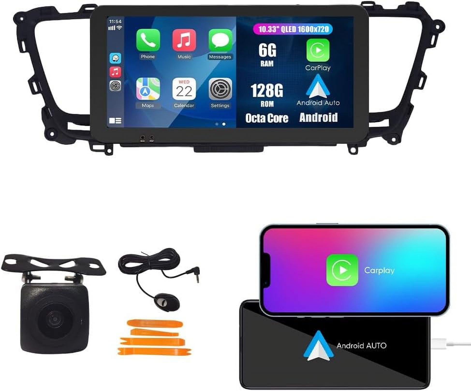 Car CarPlay Android Auto Navigation Stereo GPS Radio Camera Display 10. ...