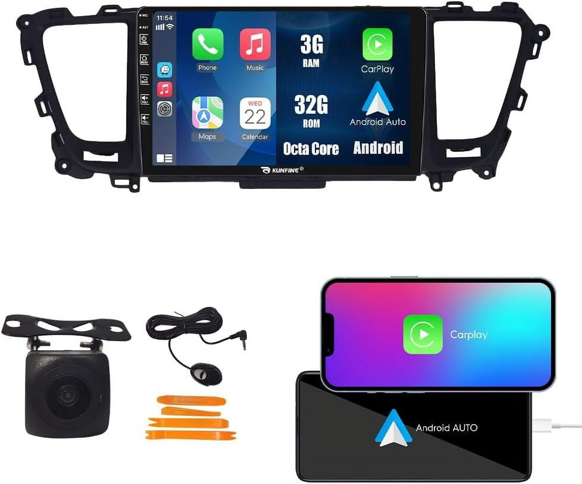Car CarPlay Android Auto Navigation Stereo GPS Radio Camera Display 9 ...