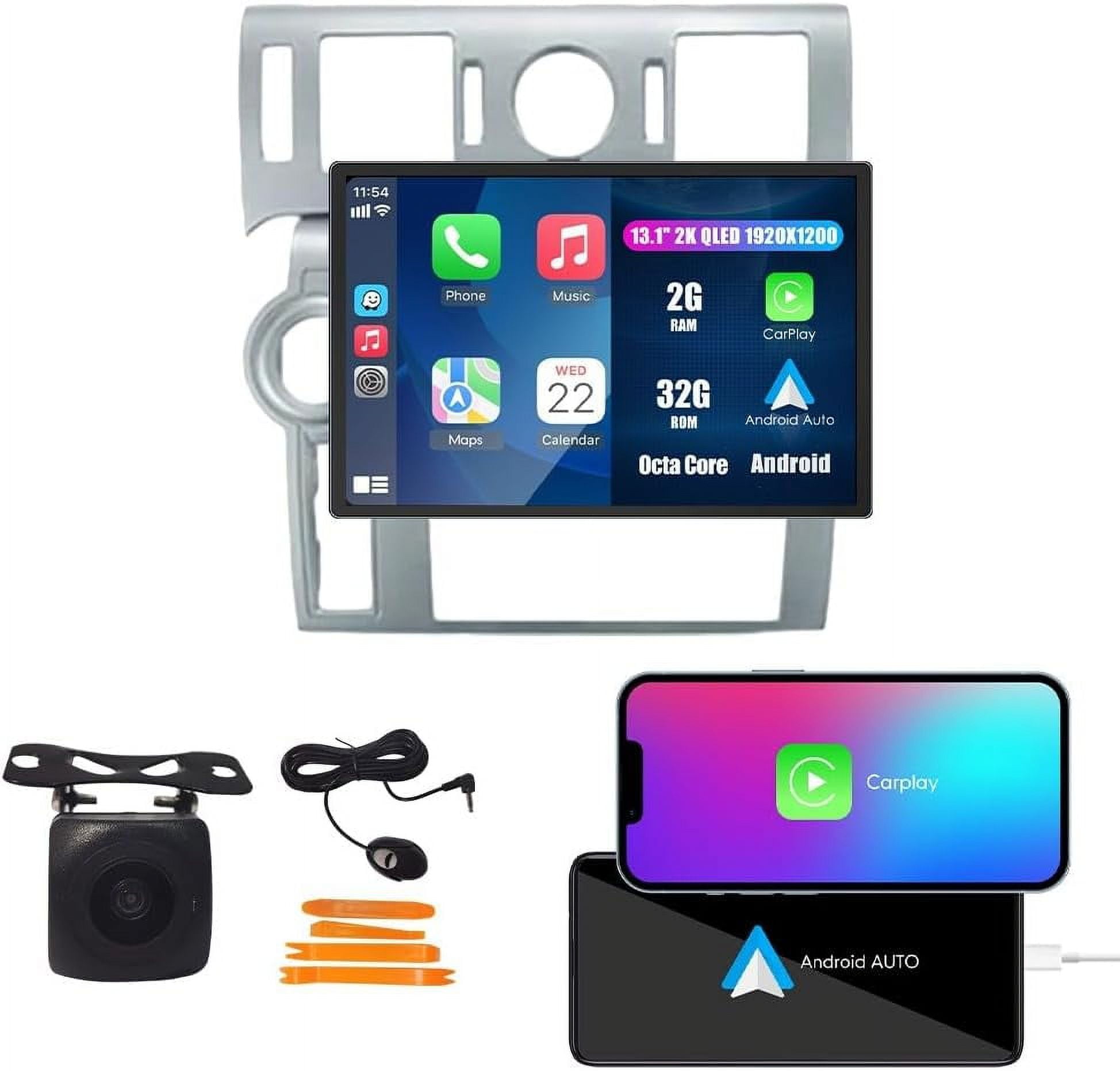 Car CarPlay Android Auto Navigation Stereo GPS Radio Reverse Camera ...