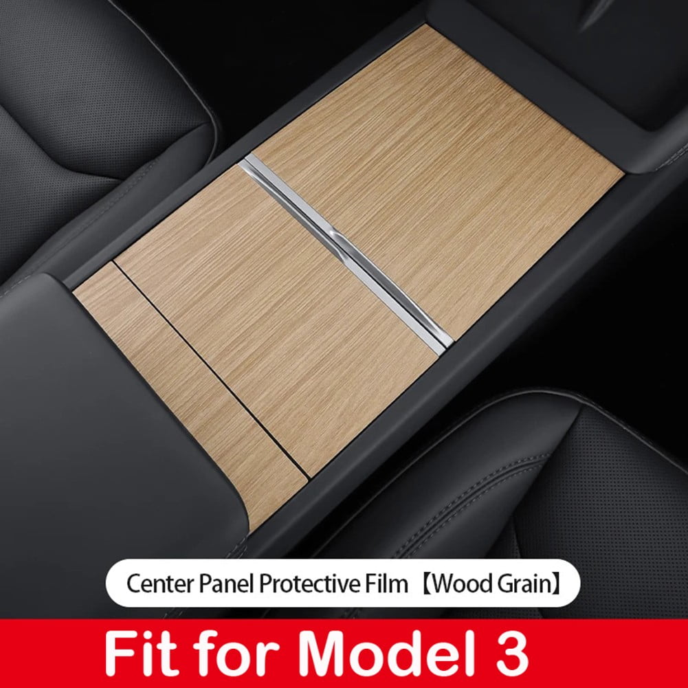 Car Carbon Fiber Center Console Panel Sticker Film Trim for Tesla Model ...
