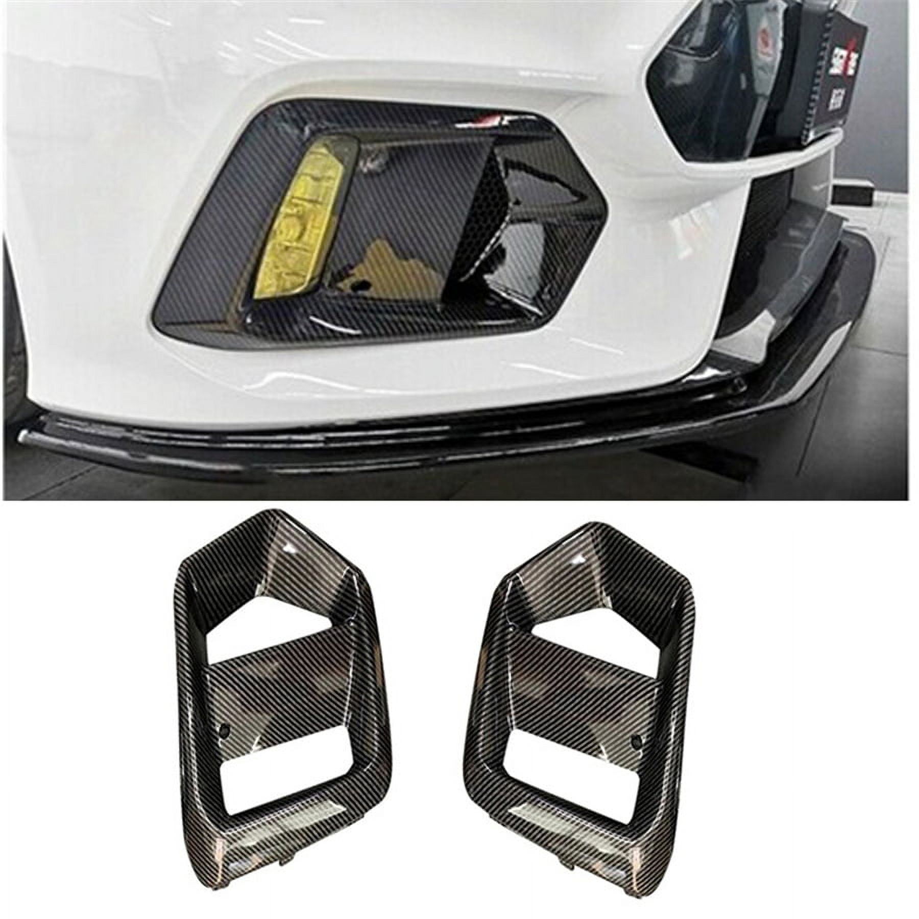 Car Carbon Fibre Look ABS Front Fog Lamp Light Frame For 2016-2018 Ford ...
