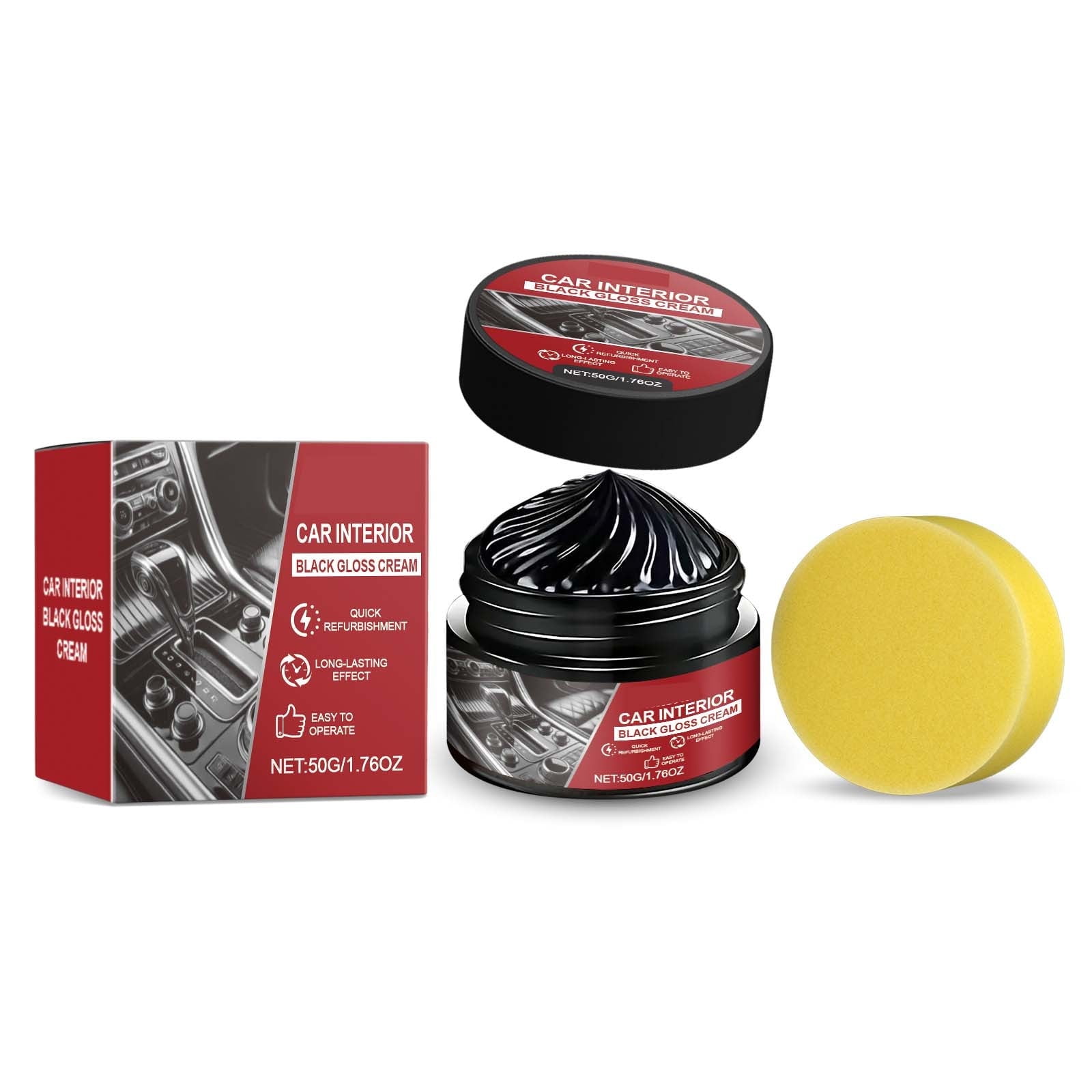 Car Care & Cleaning Universal ABS Interior Wax for Gloss Fading and ...