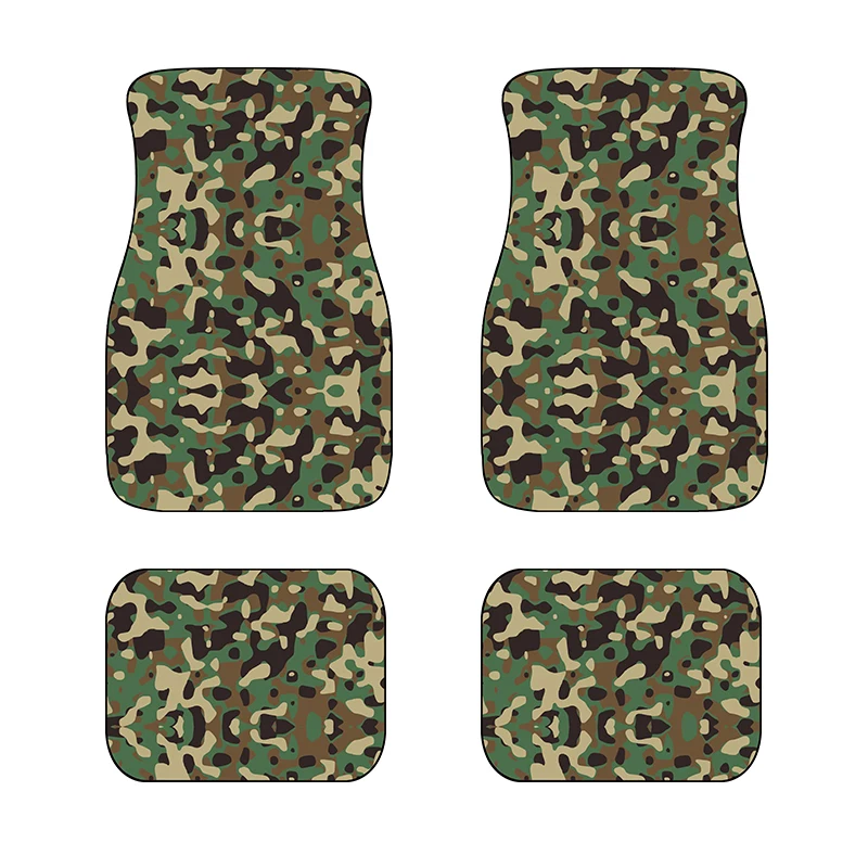 Car Carpet For Women Fashionable Camouflage Vector Illustration ...