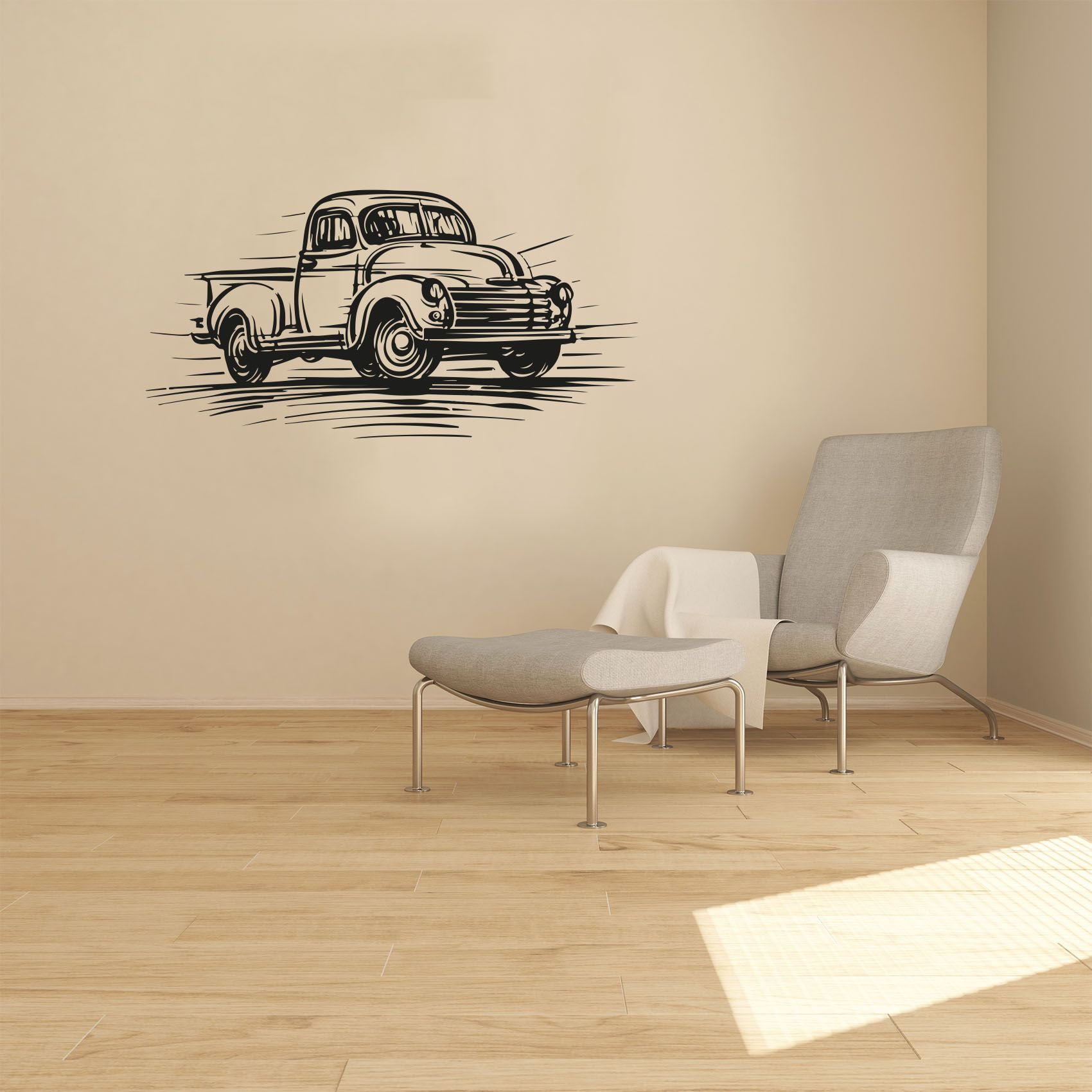 Car Cars Wheel Truck Trucks Monster Truck Toy Vehicle Wall Sticker Art ...