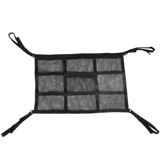 Car Ceiling Cargo Net Pocket Double Layer Mesh Car Roof Storage ...