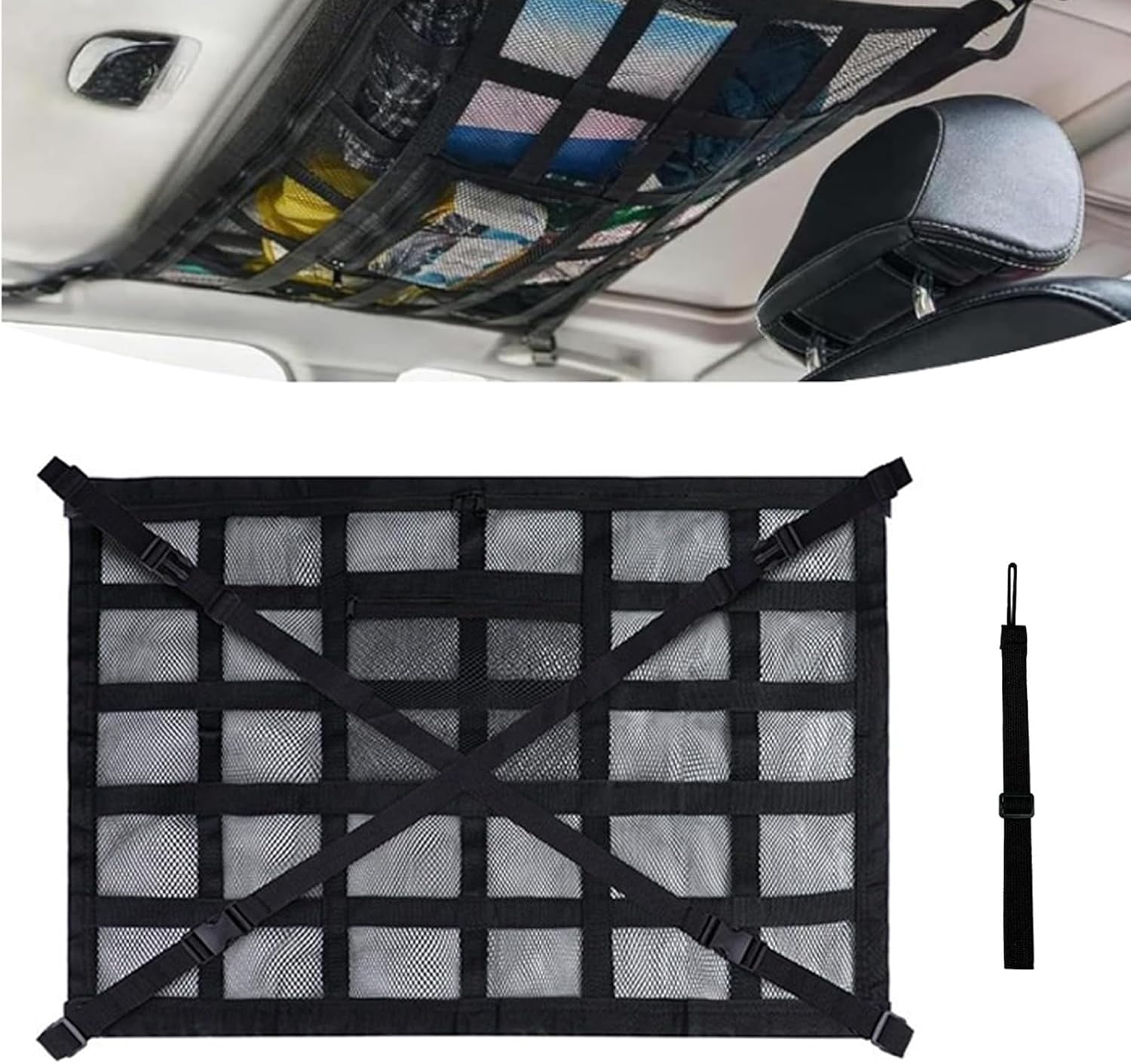 Car Ceiling Cargo Network Slimline Cargo Net,Car Ceiling Cargo Net ...