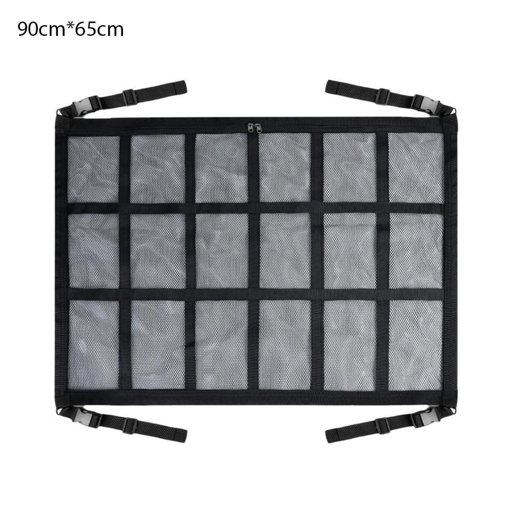 Car Ceiling Interior Cargo Net Storage Bag Organizer with Anti - Droop ...