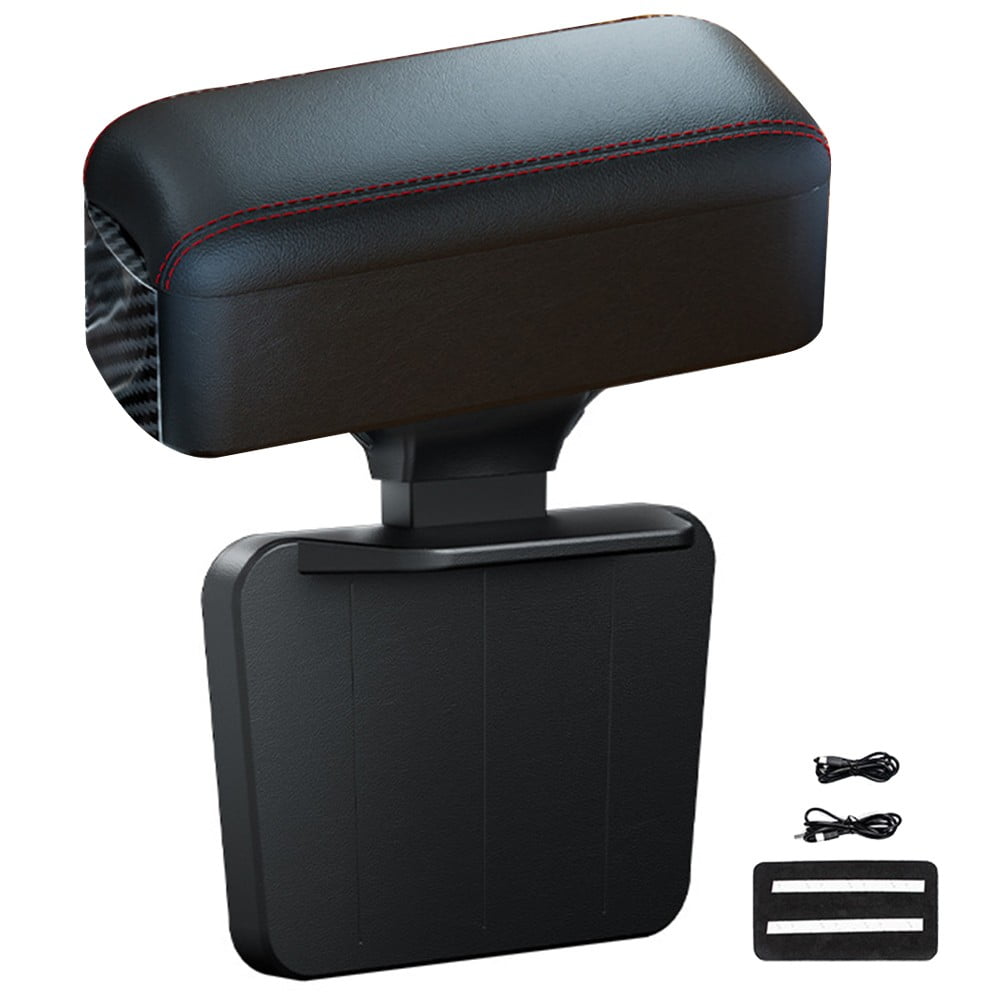 Car Center Console Armrest Rest with Cup Holder Adjustable Storage Box ...