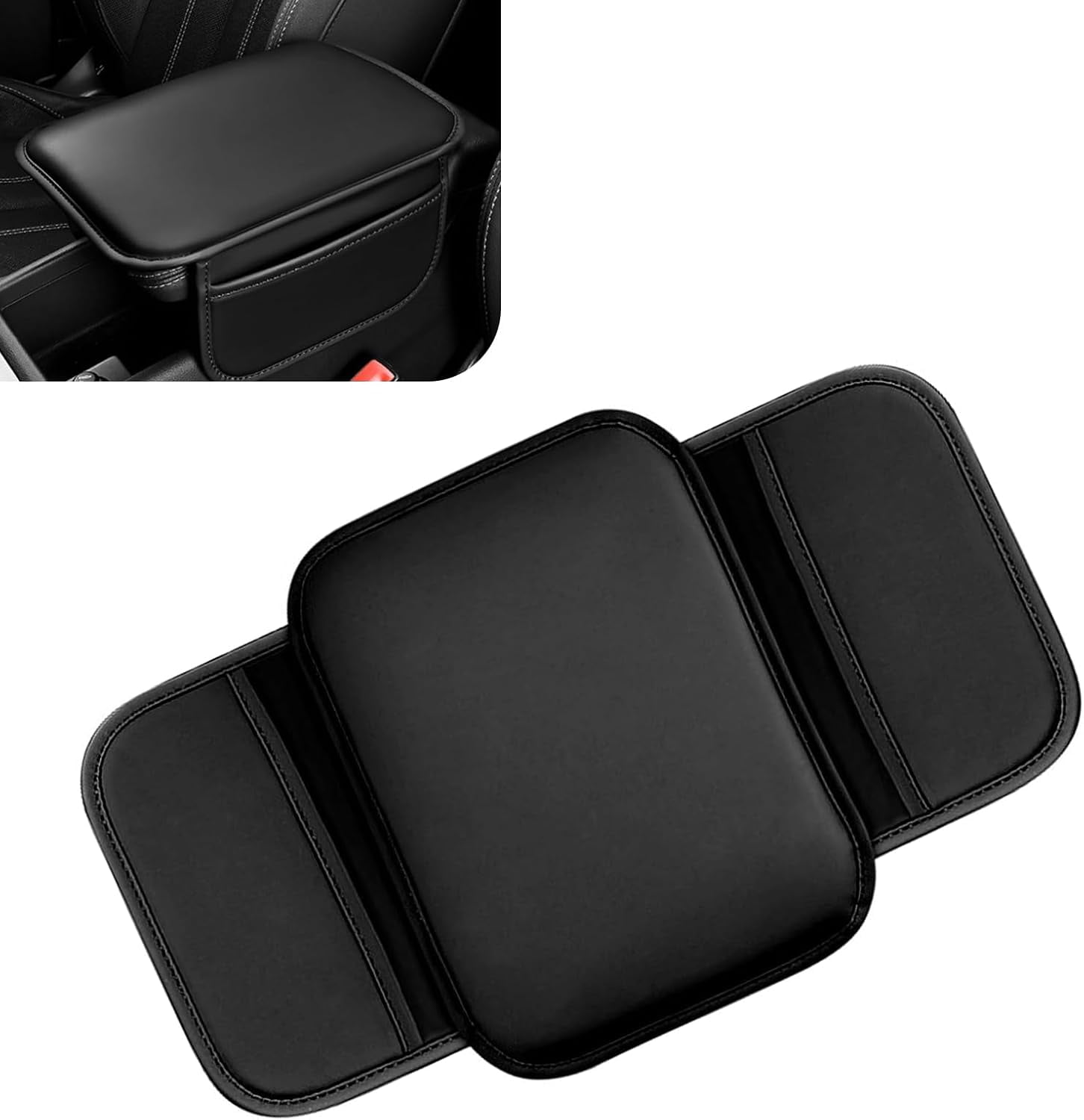 Car Center Console Cover for Men Women Leather Middle Console Cover ...